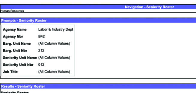 MnDOT Meet and Confer Topics: Published Seniority Lists - Minnesota ...